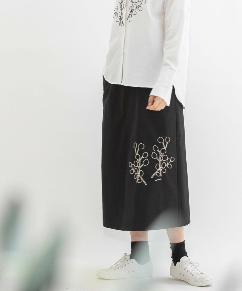 WINTER SALE】コットンツイルユーカリ綿刺繍スカート | COO ONLINE