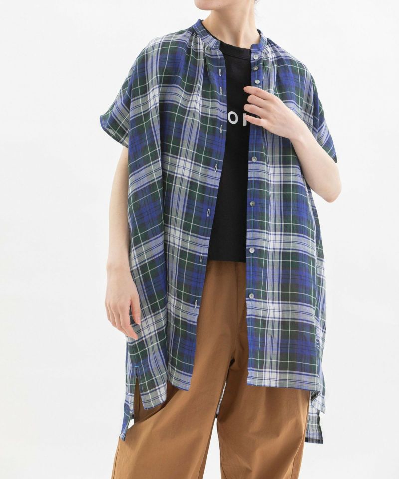 NEW ARRIVAL PRE ORDER>ラミータータンチェックチュニック NEW ARRIVAL PRE ORDER>ラミータータンチェックチュニック