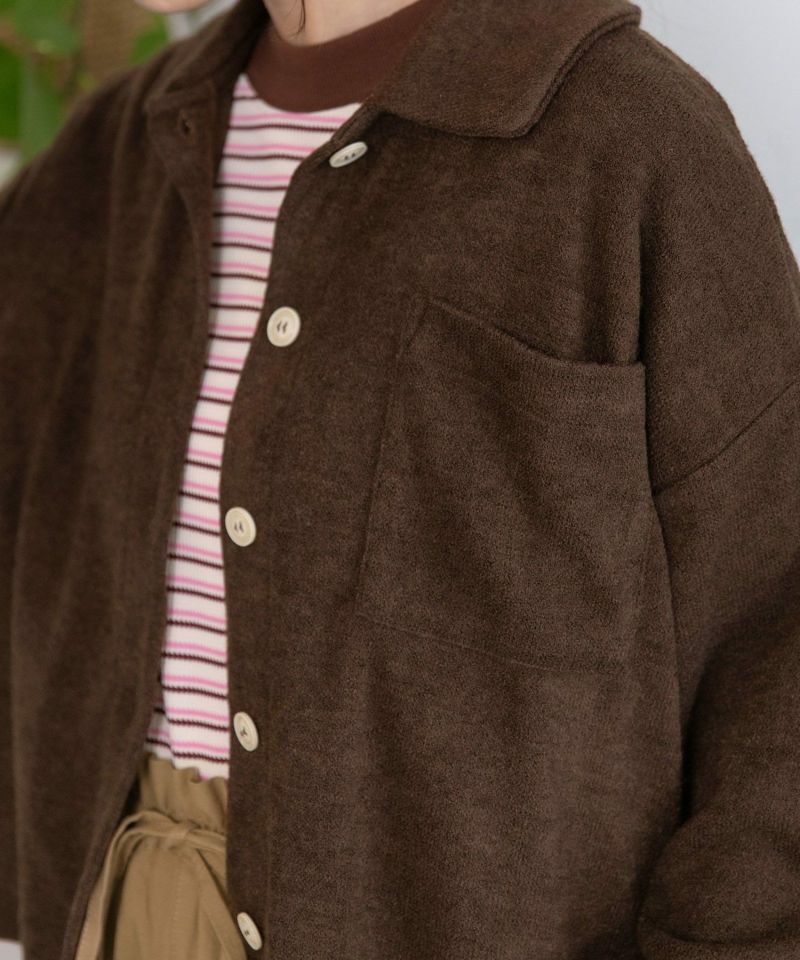 フラットカラー前あきトップス | COO ONLINE