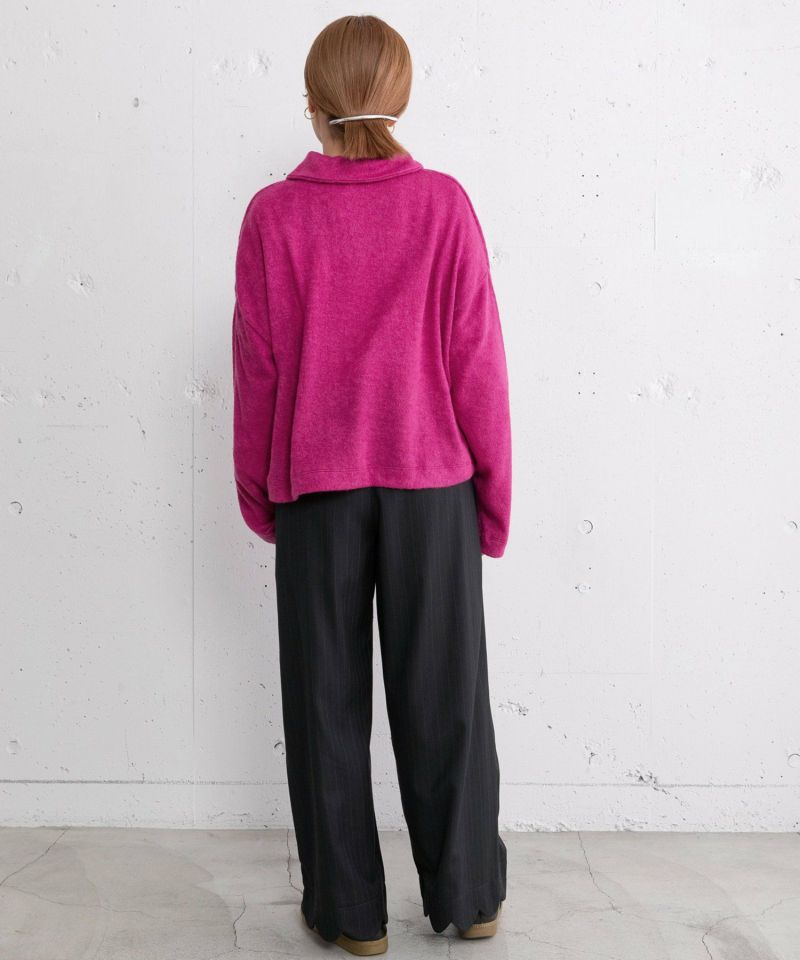 フラットカラー前あきトップス | COO ONLINE